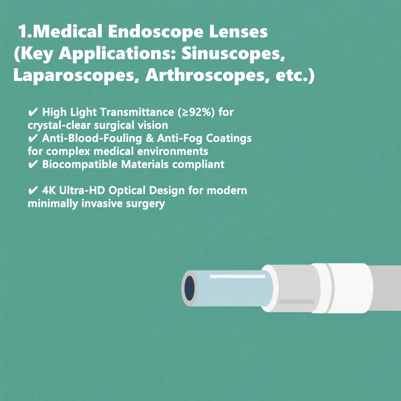 Autoclavable Rigid Endoscope Lenses & Laparoscopic Objectives ...