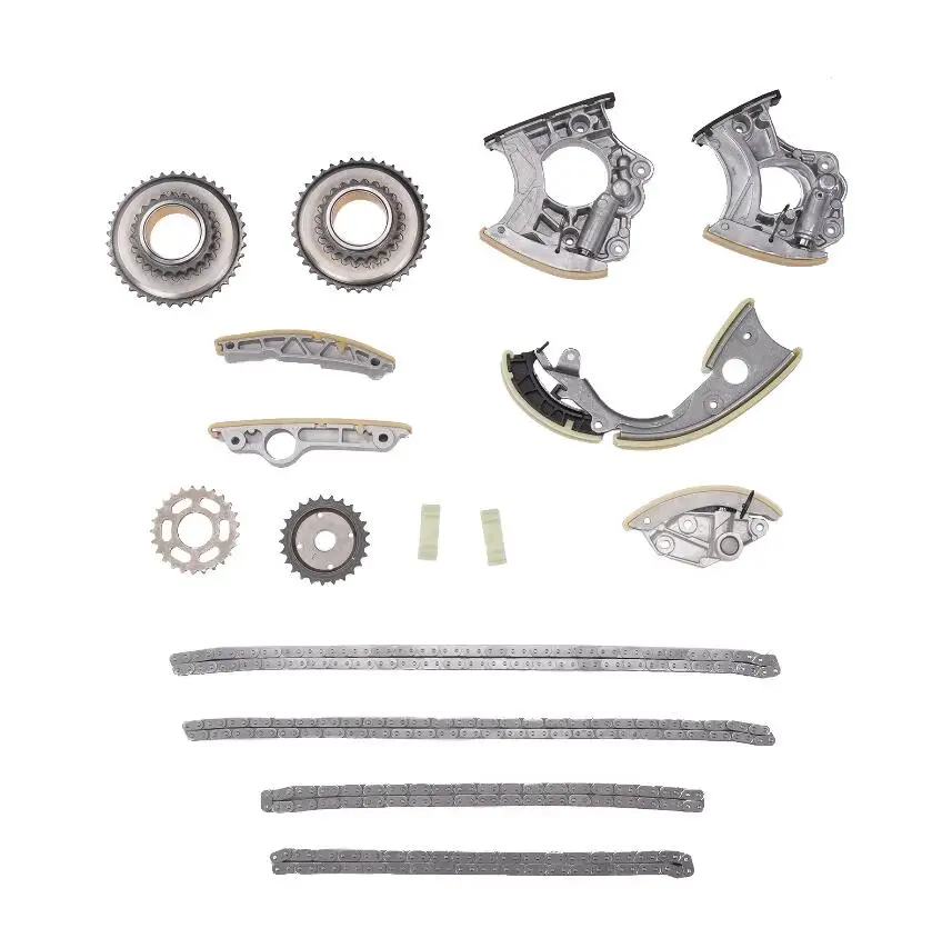16Pc/Set Timing Chain Kit Guide Rail Tensioner Sprockets Engine for VW ...