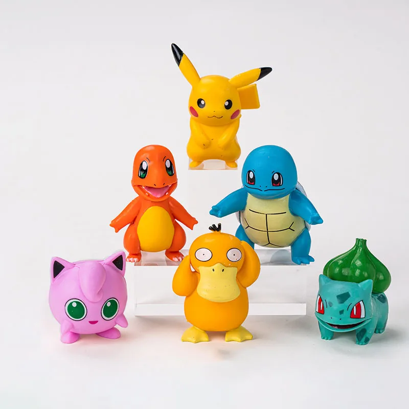 Cute Anime Pocket Monster Poke Mon 6 Pcs Action Figure Cartoon ...