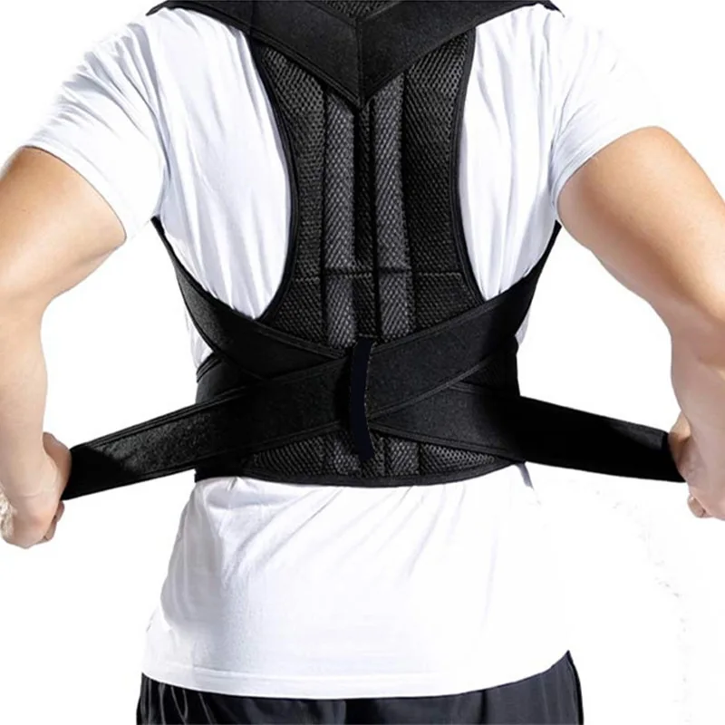 Adjustable Back Brace Body Orthopedic Posture Sitting Shoulder Posture ...