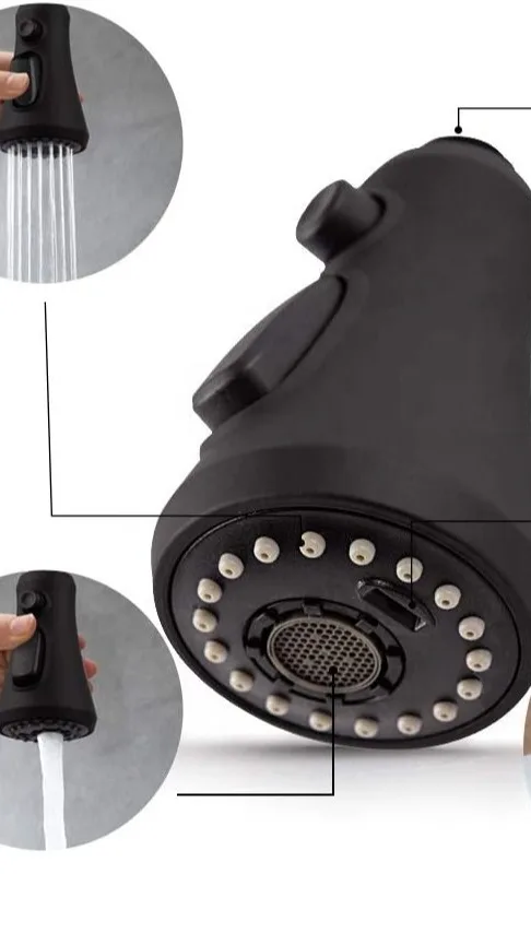 Aquacubic Pull Out Spray Head For Kitchen Faucet,Faucet Sprayer 3 ...