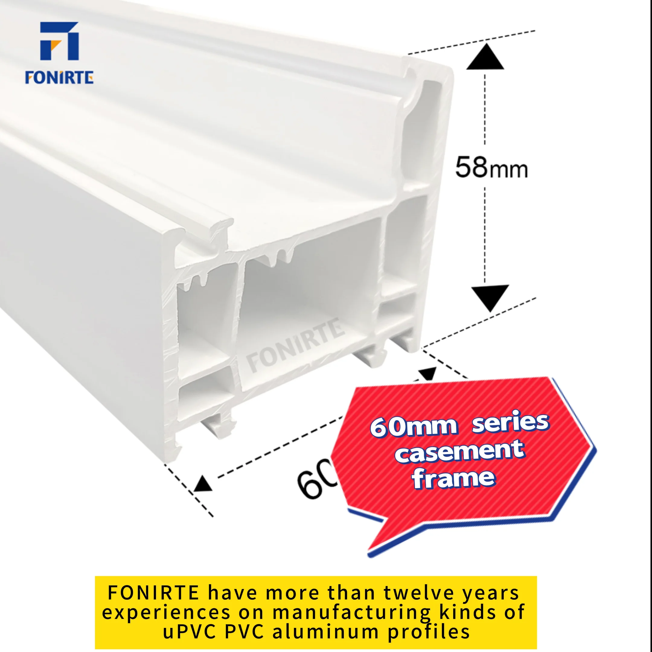 Factory Price Corner Joint Pvc Window Profile Upvc Door Frame Pvc Wall ...