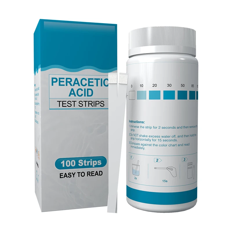 Acetic Acid Peroxide Test Strips - 0-160 PPM Paper Tests