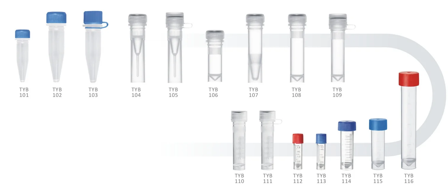 Laboratory -196C Autoclavable Cryogenic Vials Freezing Tubes 1.8ml ...