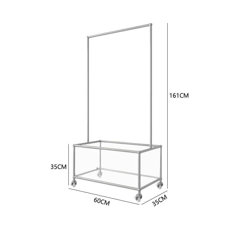 New Arrival Heavy Duty Acrylic Metal Clothes Rack Stainless Steel ...