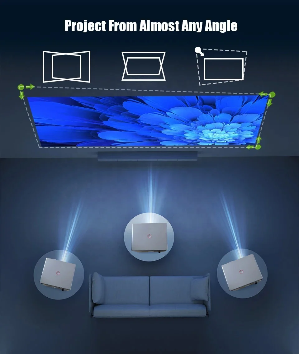 Topleo Smart Projector Auto Chart Proyector Mini Home Theater Lcd Smart ...