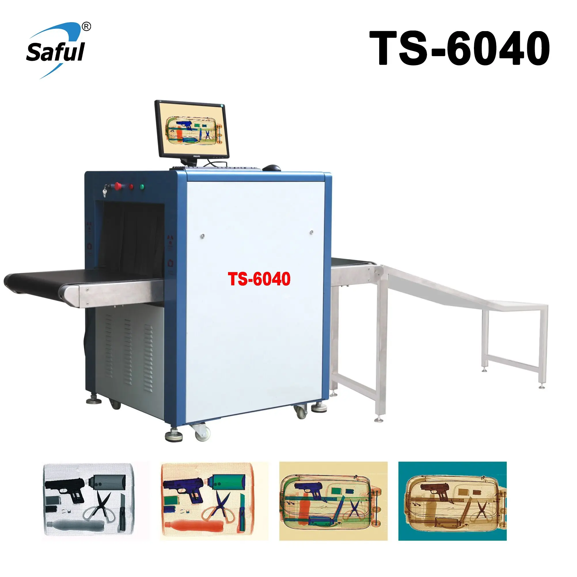 Saful 6040 Security Airport X-Ray Baggage Scanner for Hotel/mall/school ...