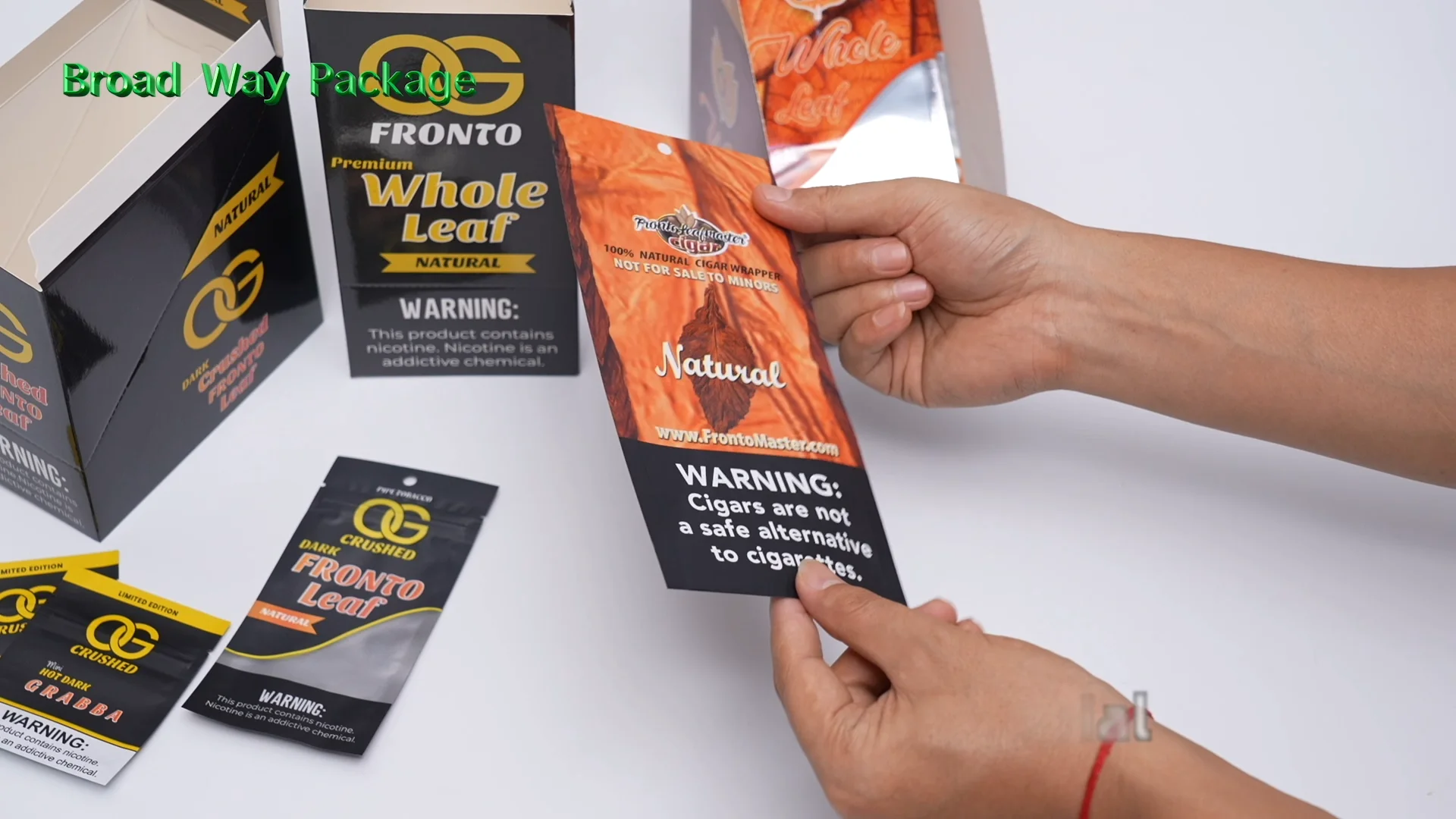 Custom Grabba Fronto Leaf Zip Lock Heat Seal Bag Mylar Tobacco ...