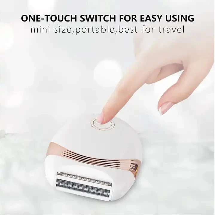 Female Rechargeable Portable Face Legs Underarm Bikini Hair Trimmer ...