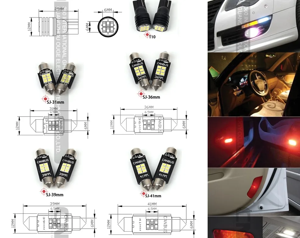 Wholesale Trunk Led Light 12V 31MM Led Festoon with Canbus| Alibaba.com