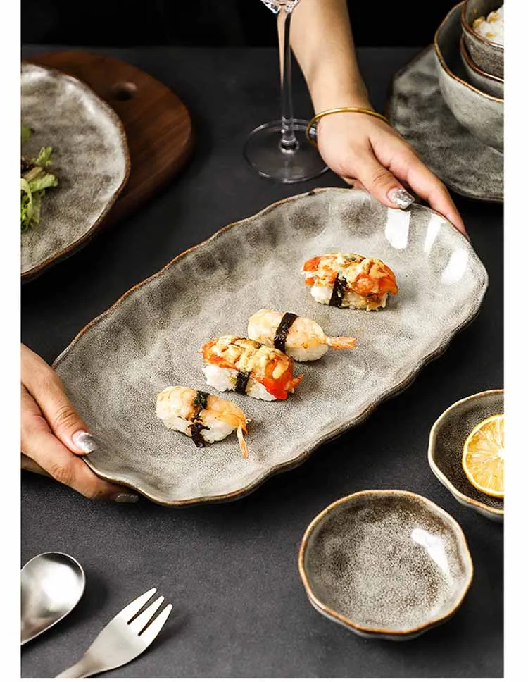 New Design Japanese Ceramic Bowl Set Porcelain Plates Sets Dinnerware ...