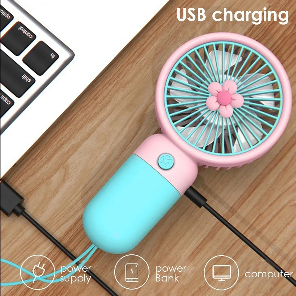 2024 Rechargeable Portable Electric Summer Fan - Cute & Convenient
