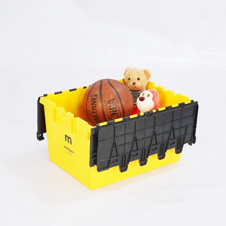 Colored Moving Boxes - Durable Plastic for Easy Relocation