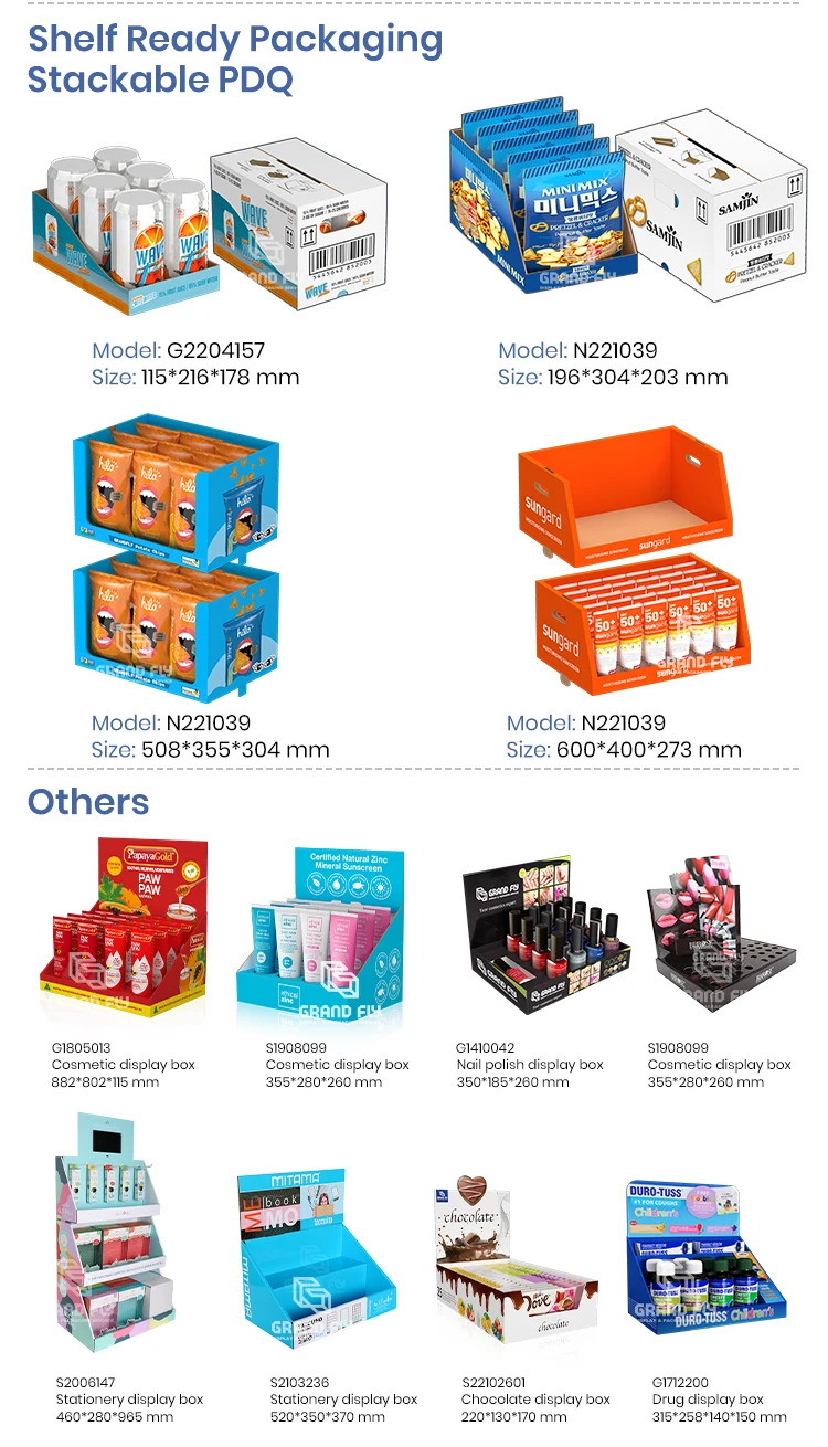 Custom Cardboard Countertop Packaging - Retail Ready Display