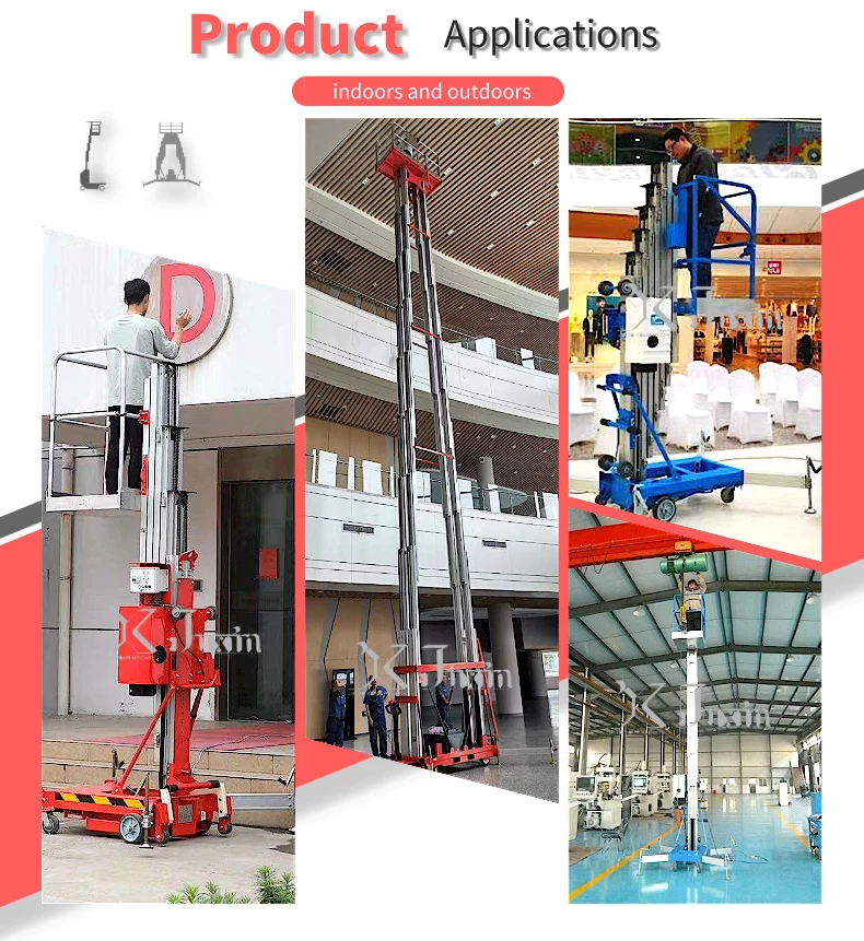 Mobile Lift Single One Man Hydraulic Lfit Lifter Alloy Work Platform ...