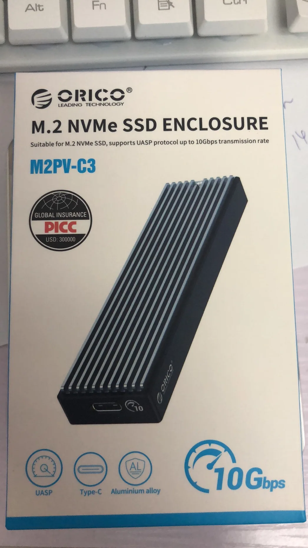 Orico M2pv-c3 Type-c M.2 Nvme Ssd Mobile Enclosure Aluminum Alloy Usb3 ...