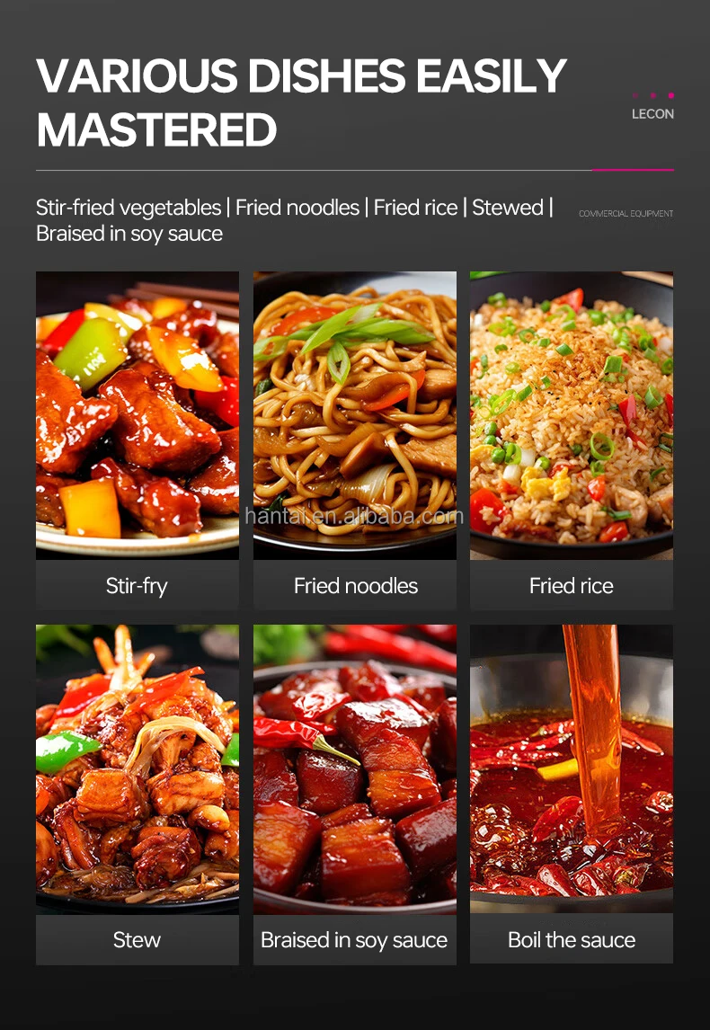 Commercial Restaurant Kitchen Robot - Auto Induction Wok Cooker