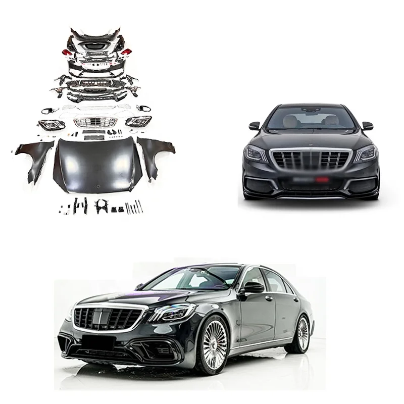 S-class W221 Upgrade to W222 Bodykit S63 S65 S450 A-style May-style B ...