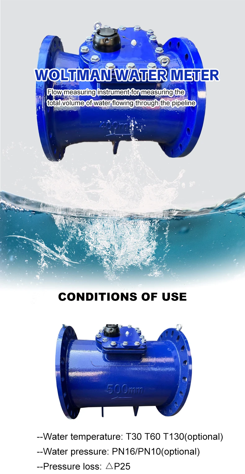 Dn350-600 Woltman Water Meter Bulk Water Meter Volumetric Water Meter ...