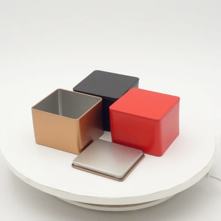 Factory Custom Tea Tin Box Tinplate Cans Metal Packaging Tin Boxes ...