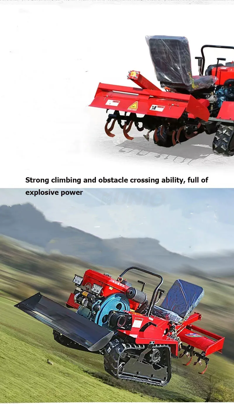 Mini Land Cultivation Machine - 25 HP Remote Control Tractor