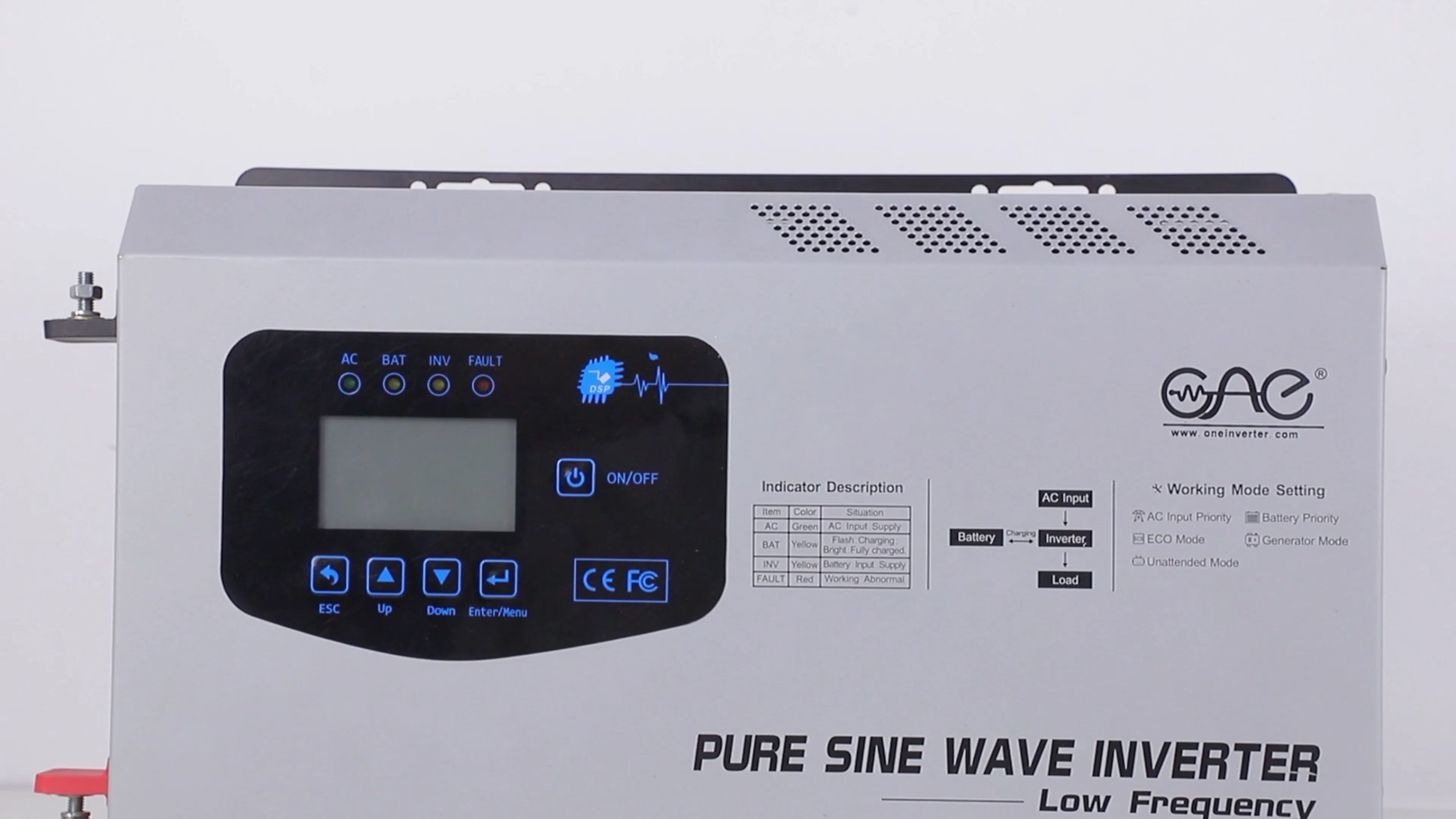 Single Phase Power Inverter 1000w 3000w 5000w 6000w 12v 24v 48v With Ac ...