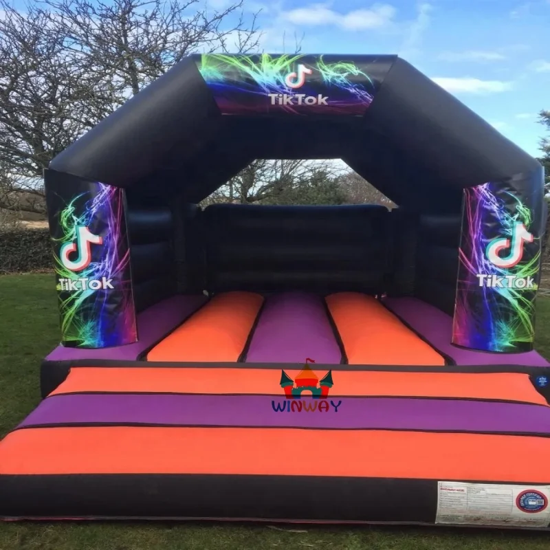 0.55 Mm Pvc Inflatable Bounce House Tik Tok Commercial Moonwalk Jumping ...