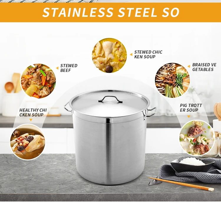 High Quality Kitchenware - Stainless Steel Soup Pot Set