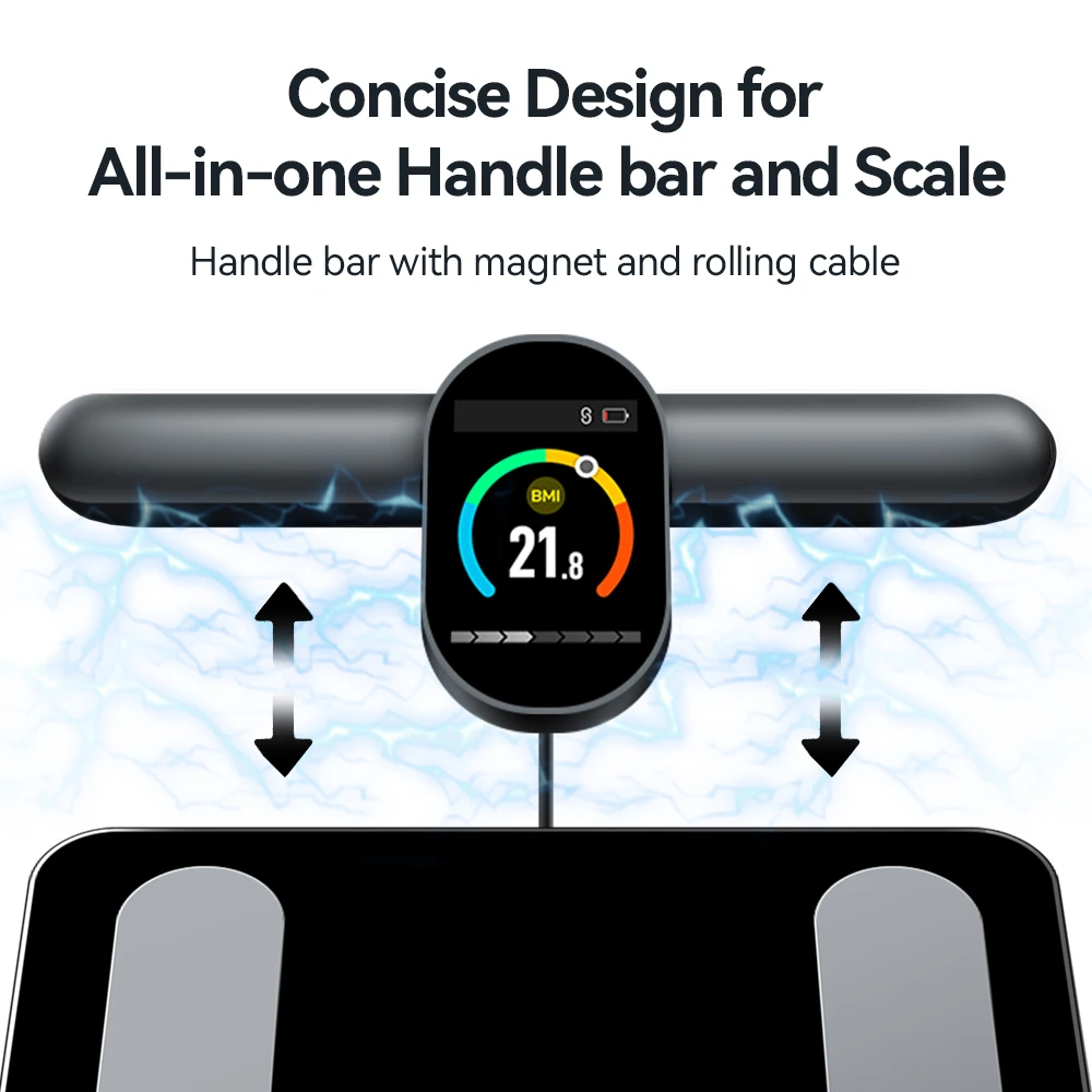 2024 New180kg 396lb Human Scale Electronic Digital Smart Body Weighing ...