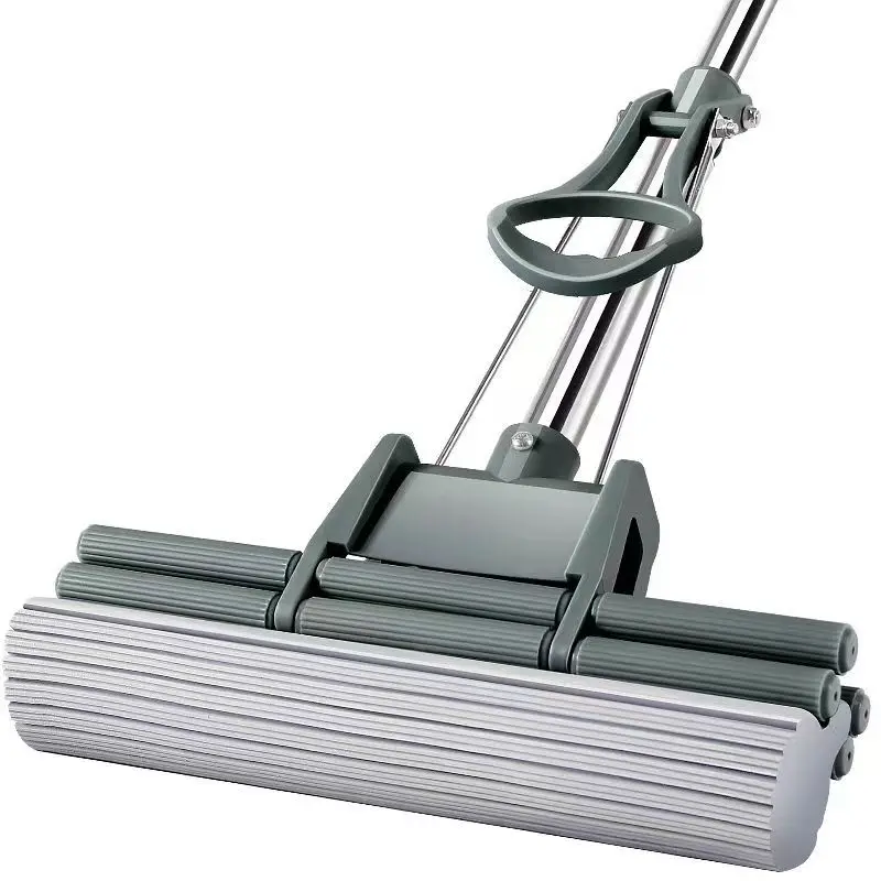 Stainless Steel Telescopic Rod Double Roller Dehydration Pva Sponge Mop ...