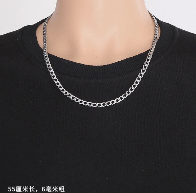 Wholesale Necklace Titanium Steel Hip Hop Men Necklace Neck Chain ...