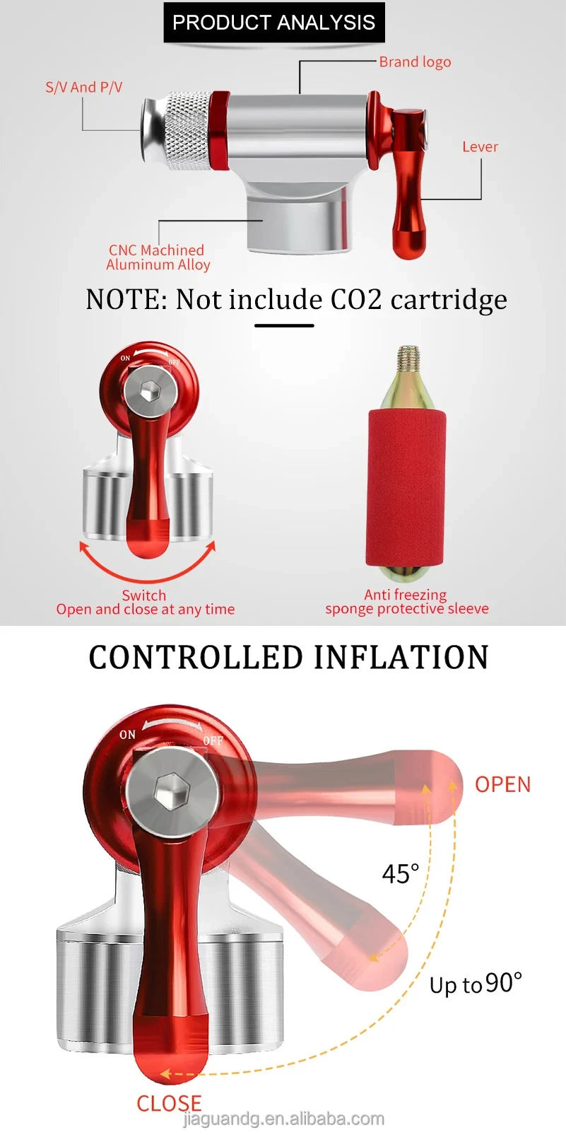 Portable Bike High-Pressure Pumps - Emergency CO2 Inflators