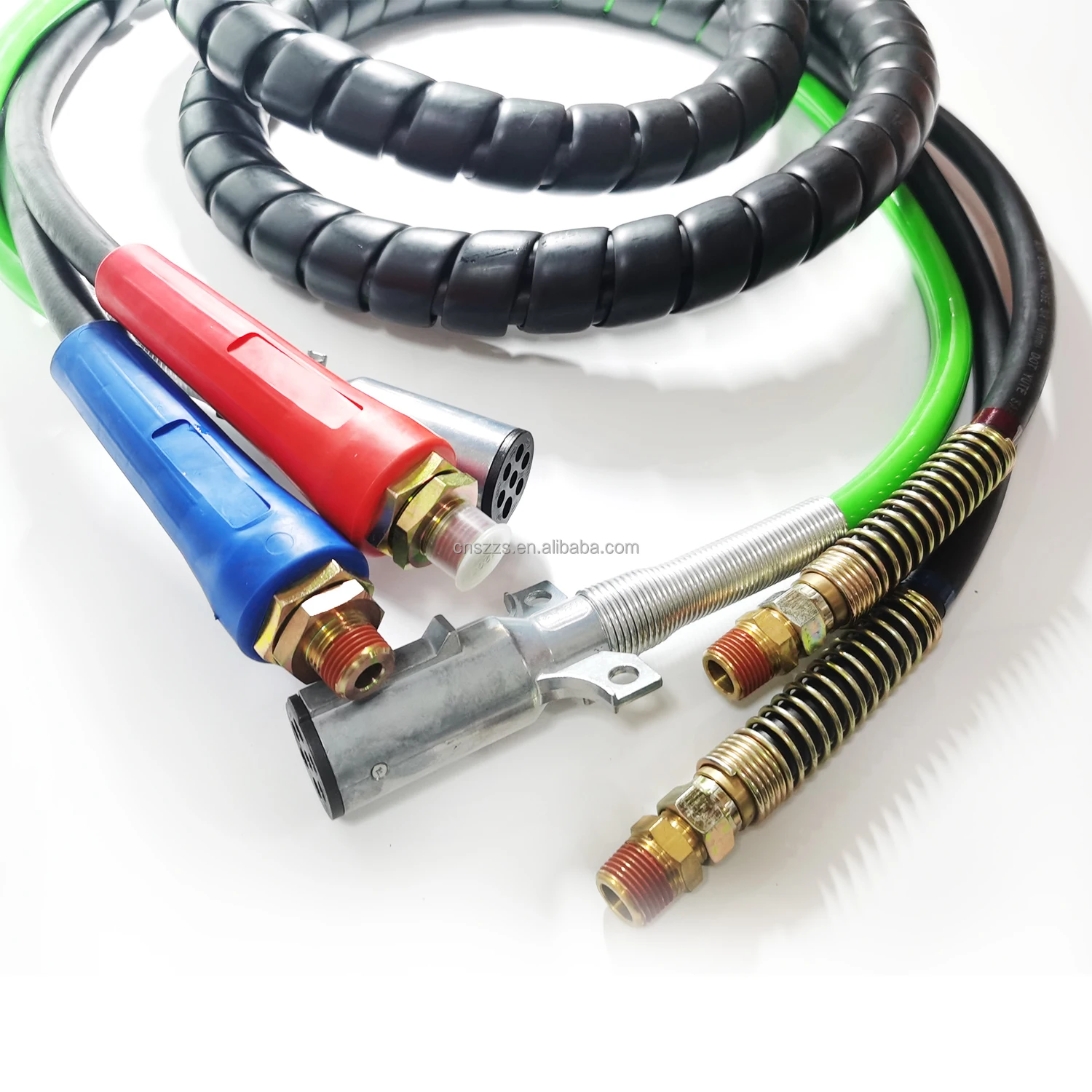 12 Feet 3 In One Air Power Lines 7 Way Trailer Abs Electric Cable & Air ...