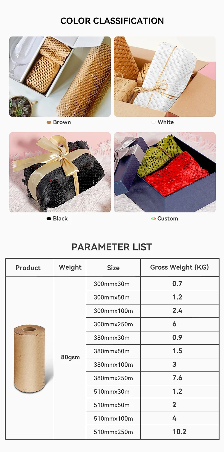 Biodegradable Paper Roll Honeycomb Paper Compostable Honeycomb Paper ...