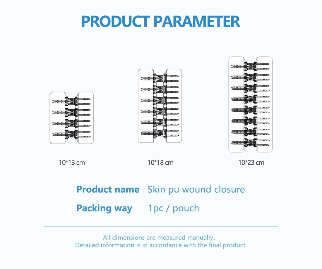 BLUENJOY Sterile Skin Color Wound Closure Device - Zip Stitch Wound Care