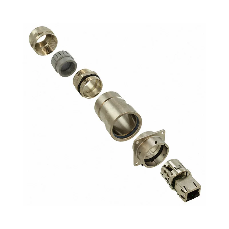 Connectors Receptacles Rjf2pem1n Coupler Modular Connector Jack 8p8c Rj45 Panel Mount Square ...