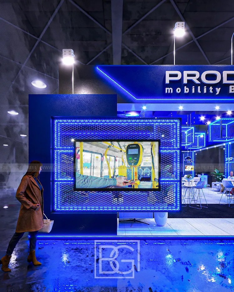 Exhibition Booth Stand Advertising Display Stand Trade Show Booth ...