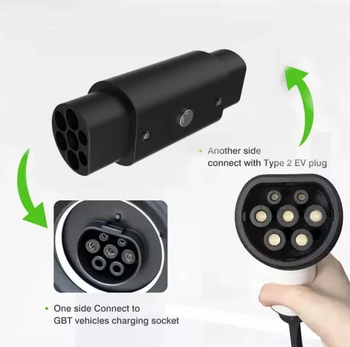 32a 22kw Ac Ev Adapter Type2 To Gbt Ev Charger Converter Adapter 3 ...