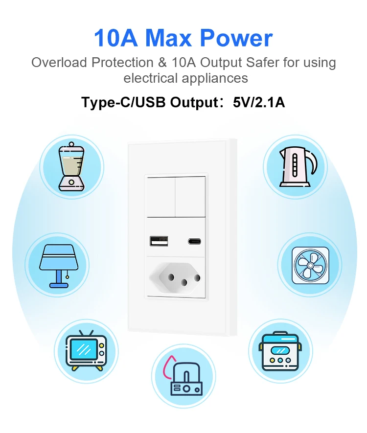 Milfra Wifi Smart Switch - 2 Way Remote Control Interruptor