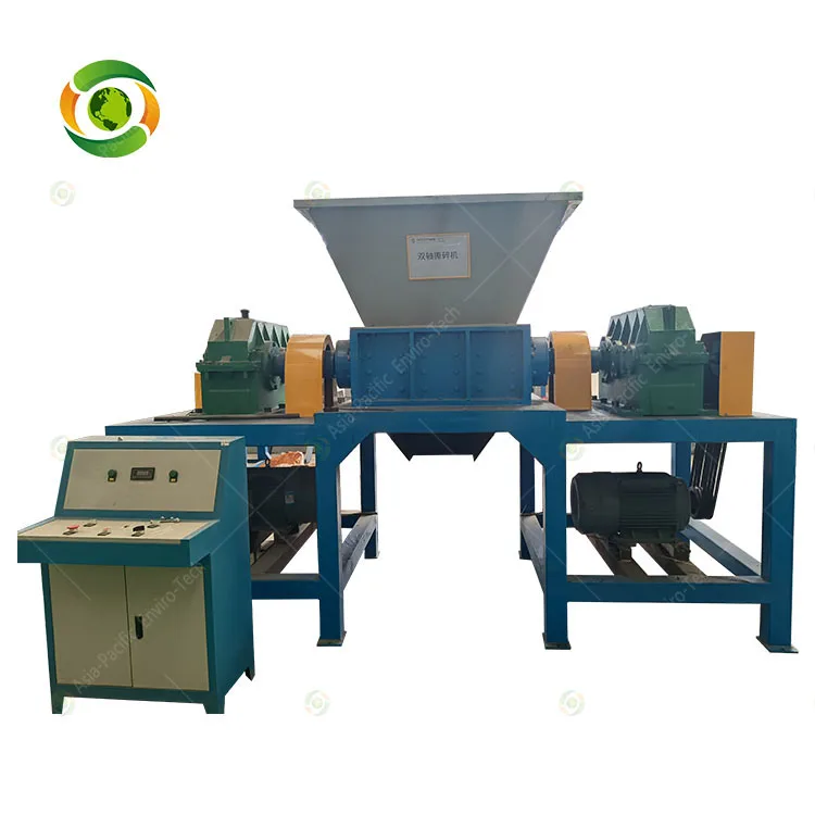 Shredder Machine Hdpe Pipe Lumps Block Rubber Tire Double Single Shaft ...