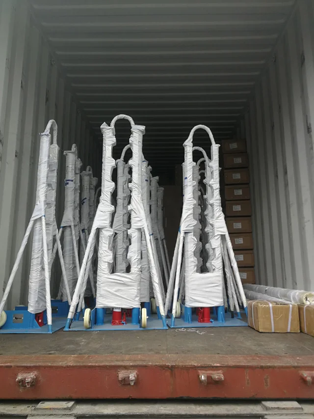 10ton Adjustable Hydraulic Cable Drum Stand - Measuring Wheel