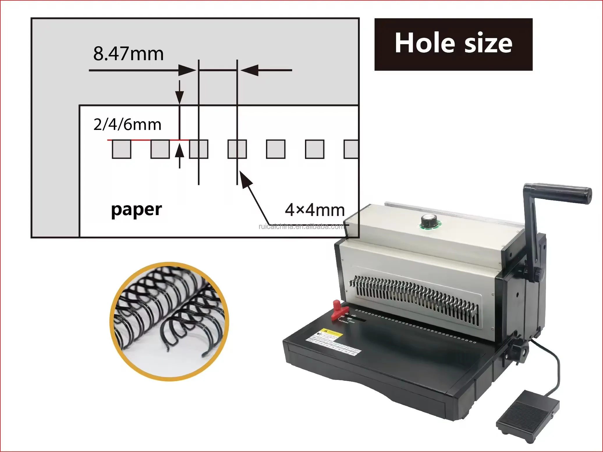 Electric Automatic Note Book Hole Punching And Double Wire Binding ...