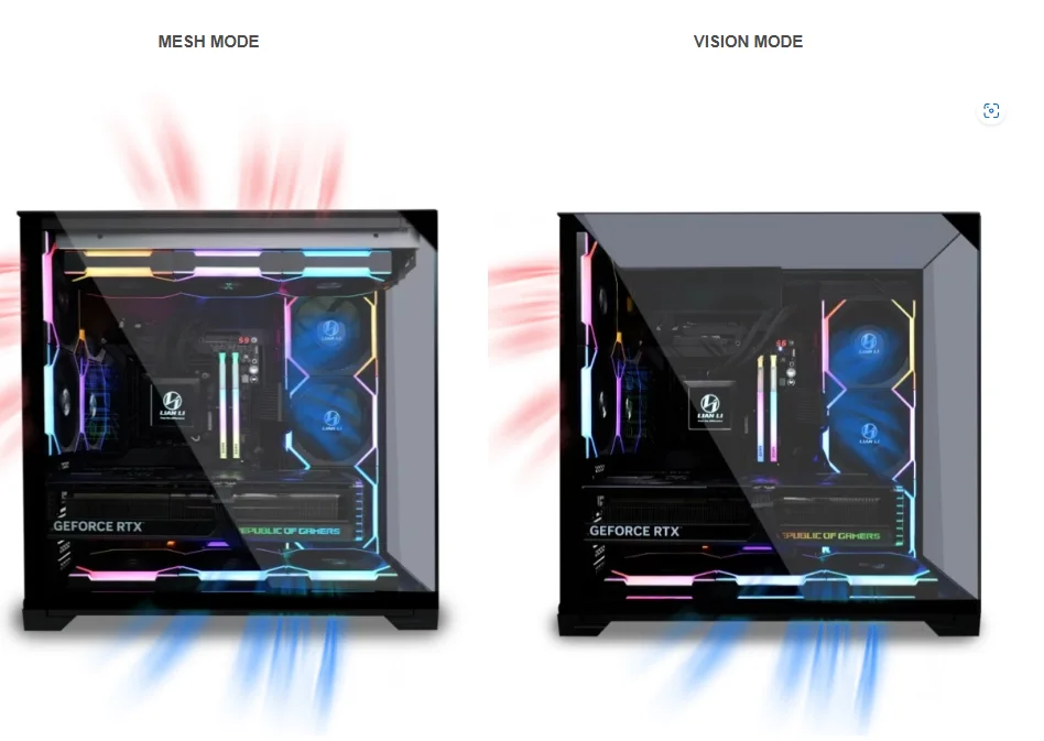 New O11 VISION COMPACT Tower Chassis Support ATX/ E-ATX / ATX / Micro ...
