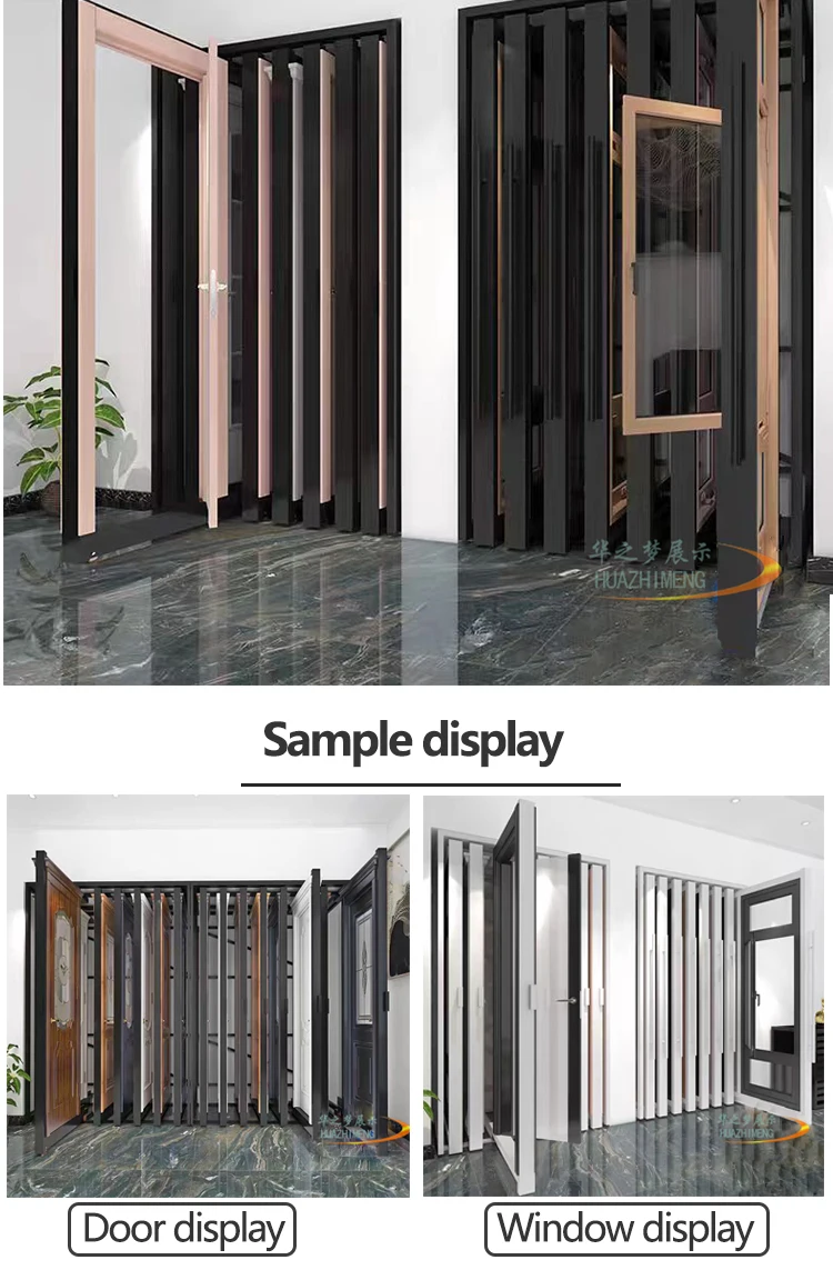 Custom Metal Display Rack Push Pull Wood Door Sliding Ceramic Tile ...