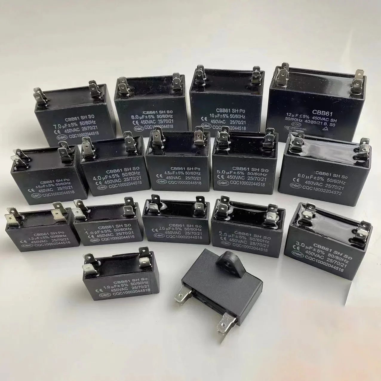 AC Capacitor 2uf~40uf 450v Cbb61 Dual Run Capacitor with 4pins Air ...