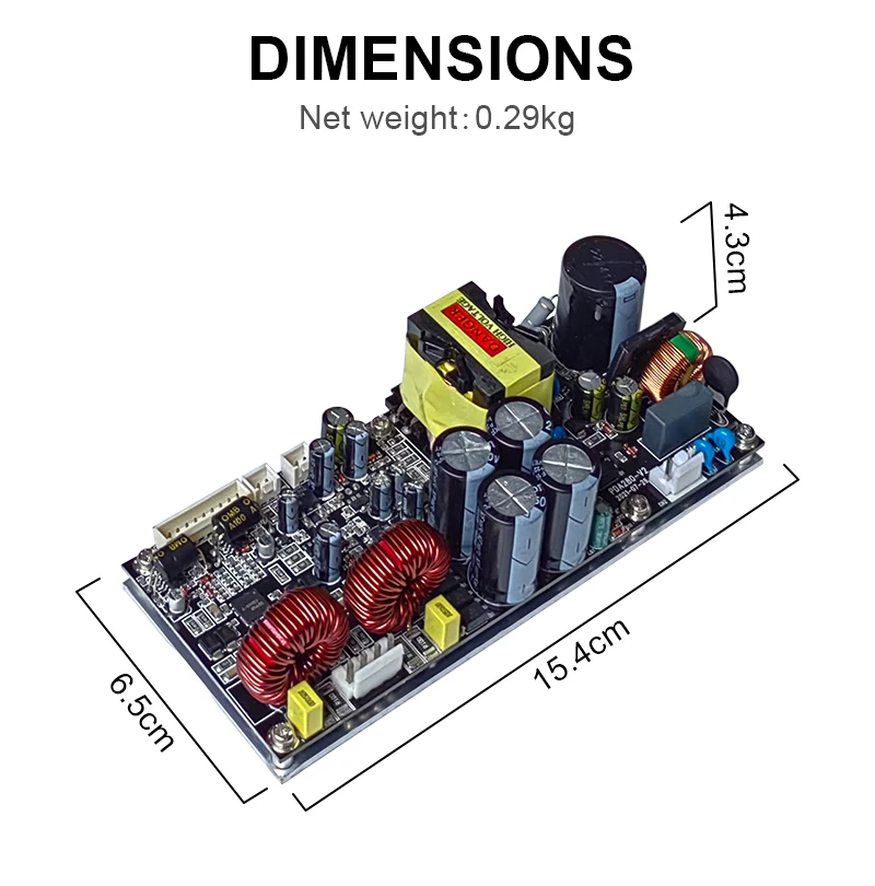 PDA280 Class D Amplifier - 100W 2 Channel High-Quality Audio