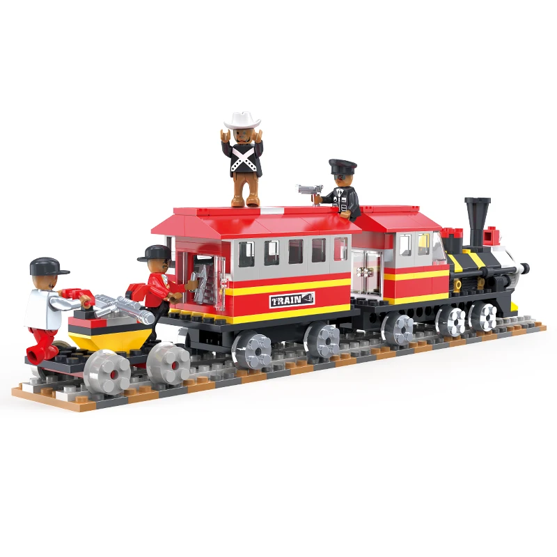 Cogo Train Station City Series 3d Assemble Model Learning City Building ...