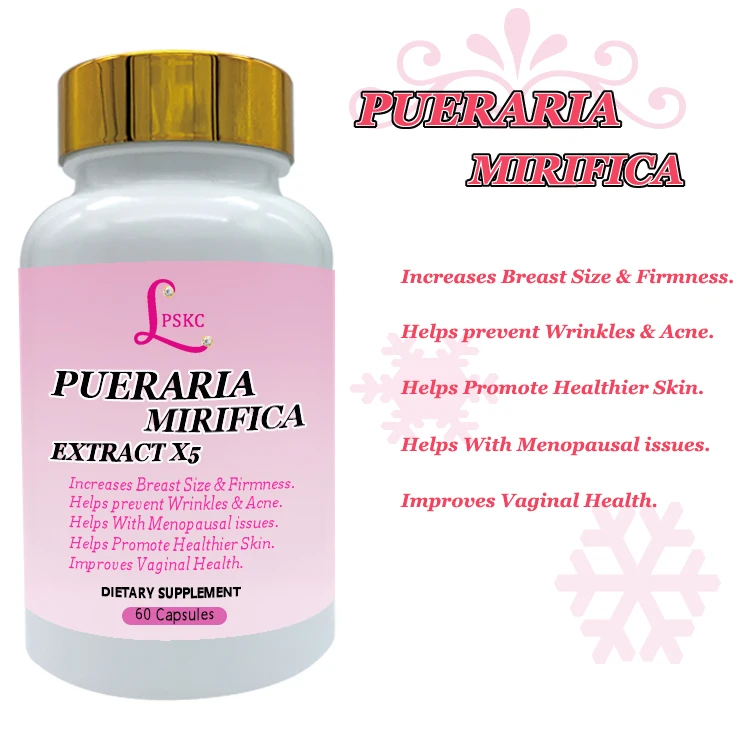 Natural Pueraria Mirifica Plant Extract Capsule for Breast Enhancement