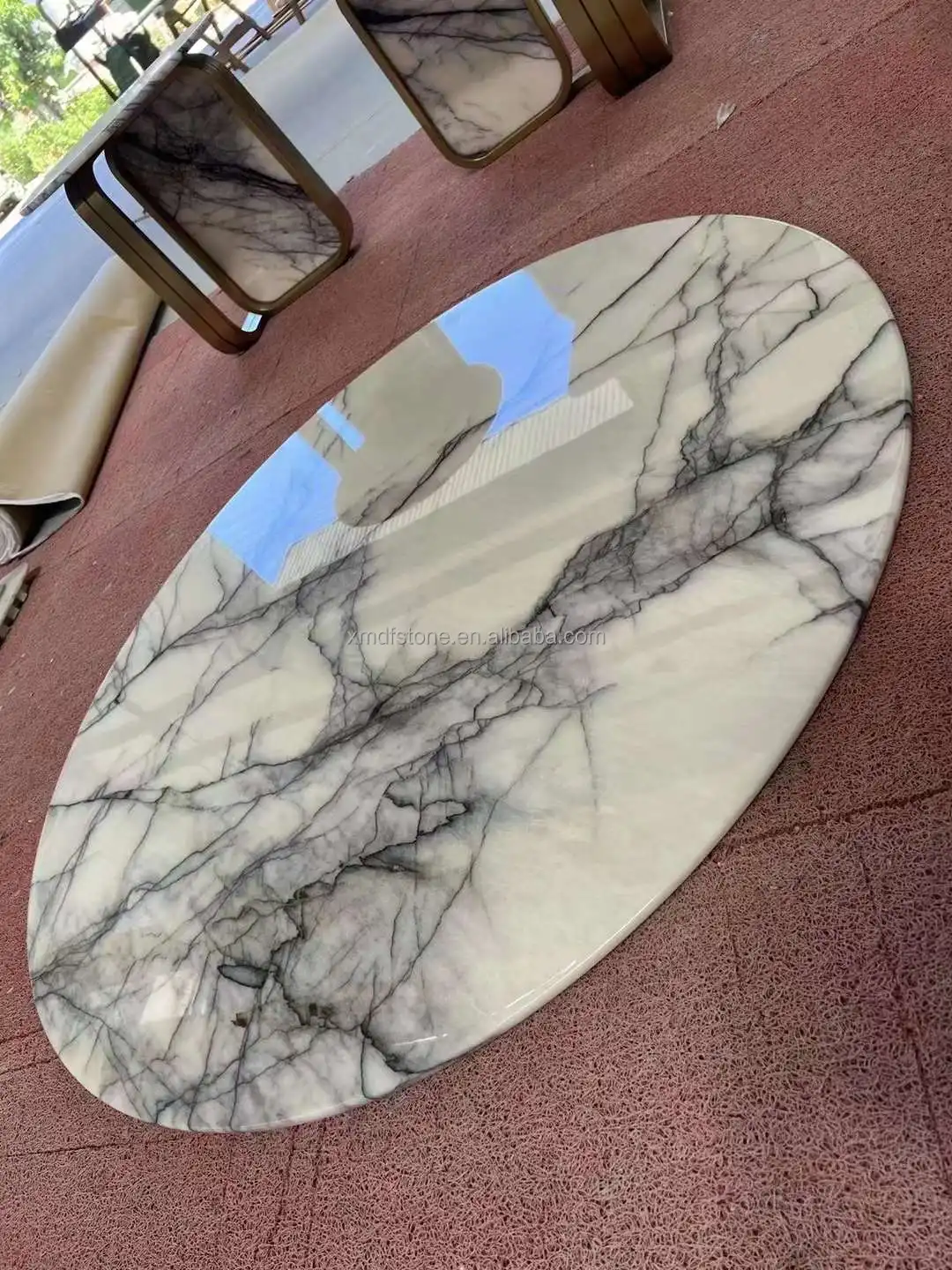 Travertine Dining Table - Modern Italian Natural Stone