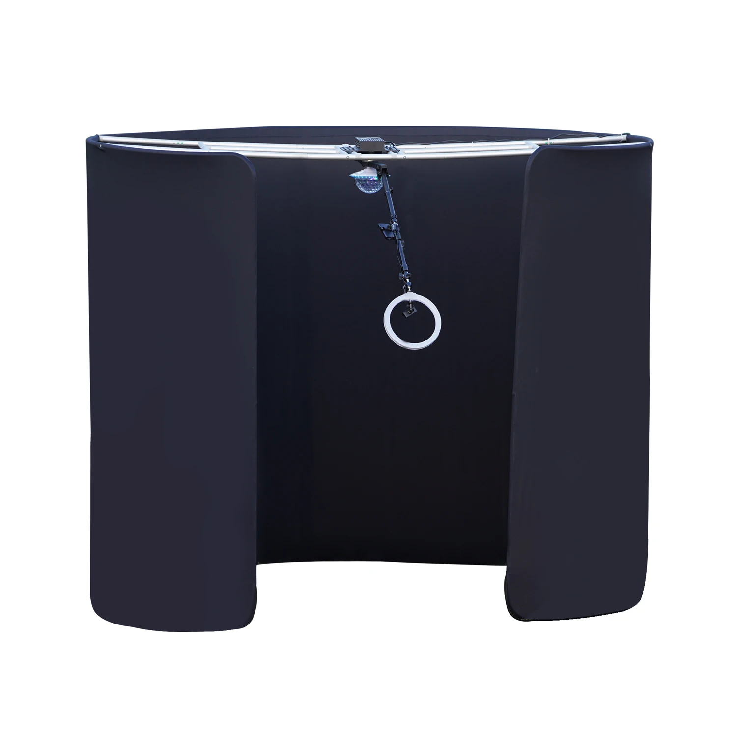 Curve Overhead 360 Photo Booth With Enclosure Backdrop Over Head Top ...